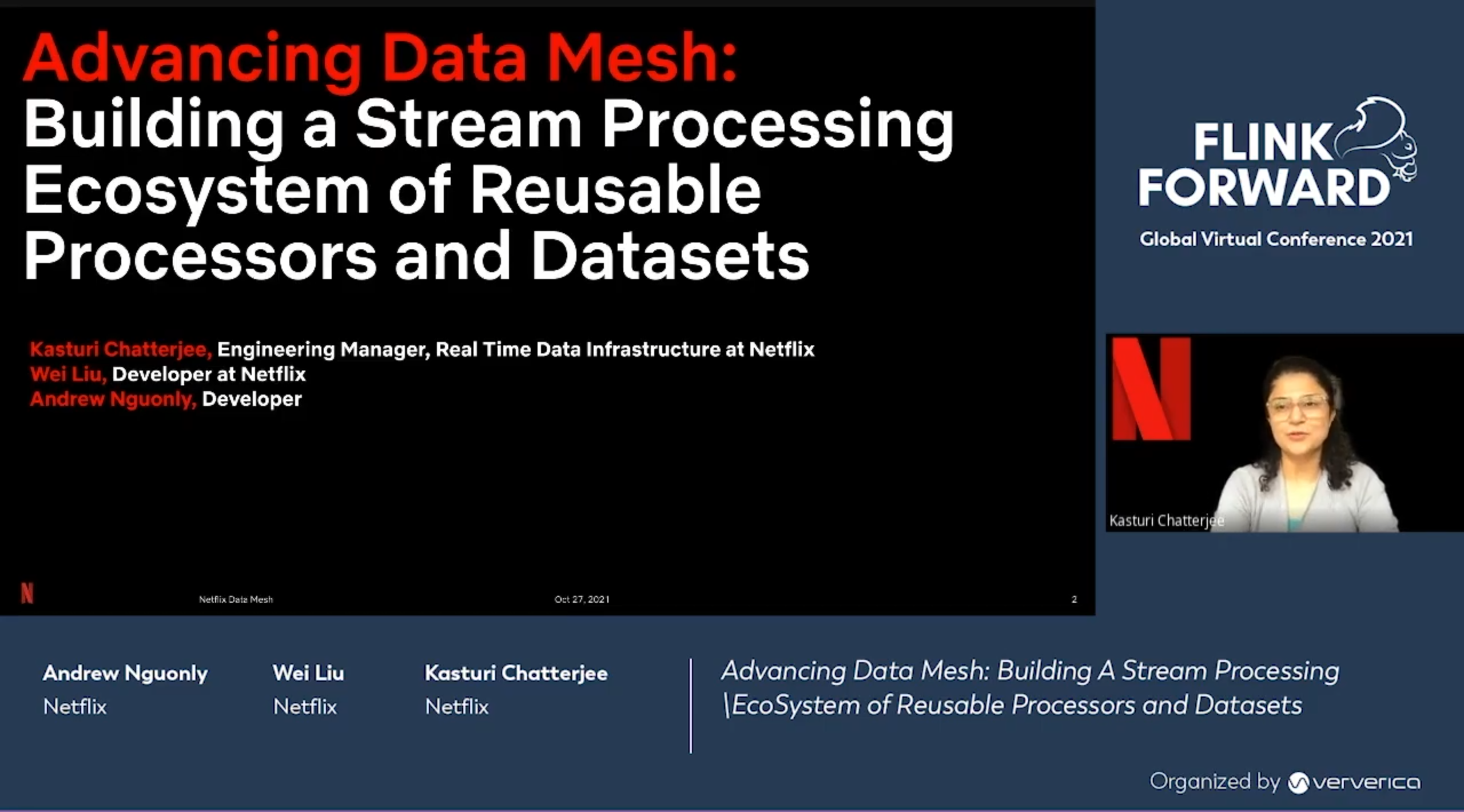 Flink Forward 2021: Advancing Data Mesh Building A Stream Processing EcoSystem of Reusable ...