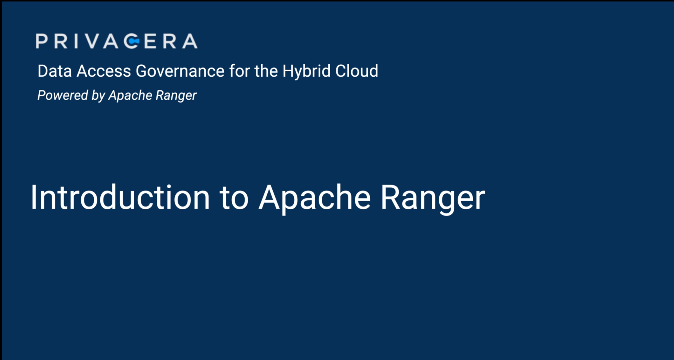 六分钟读懂Apache Ranger - 从大数据到人工智能
