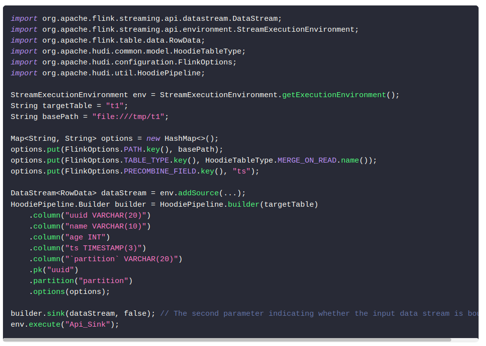 Flink Datastream Api实现数据实时写入hudi 从大数据到人工智能